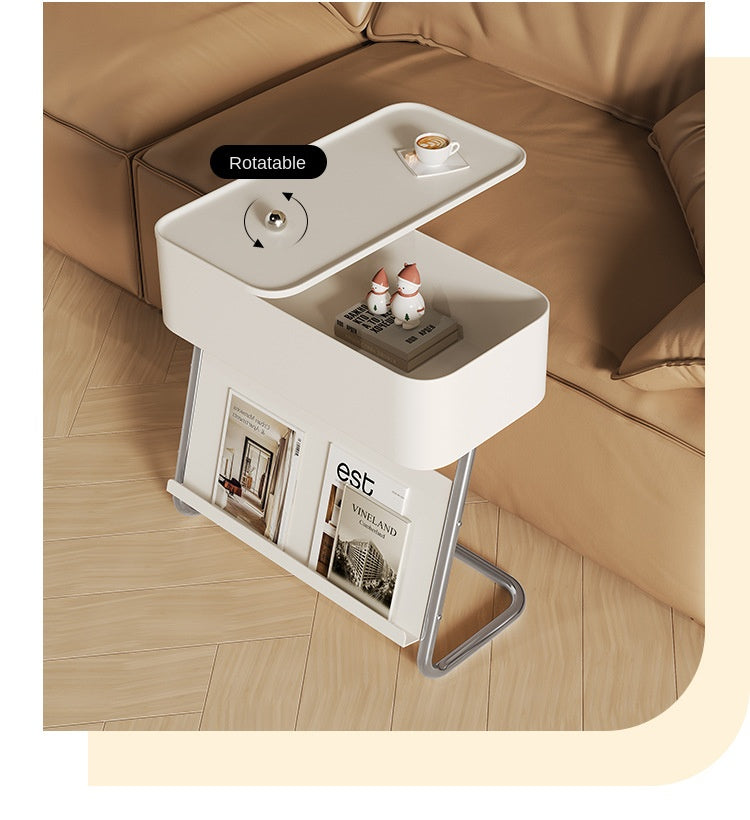 Metal Frame Slide Top Side Table – OnShelf