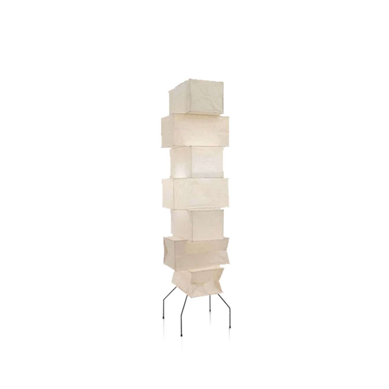 Japanese Wabi-Sabi Style Rice Paper Cube Floor Lamp – OnShelf