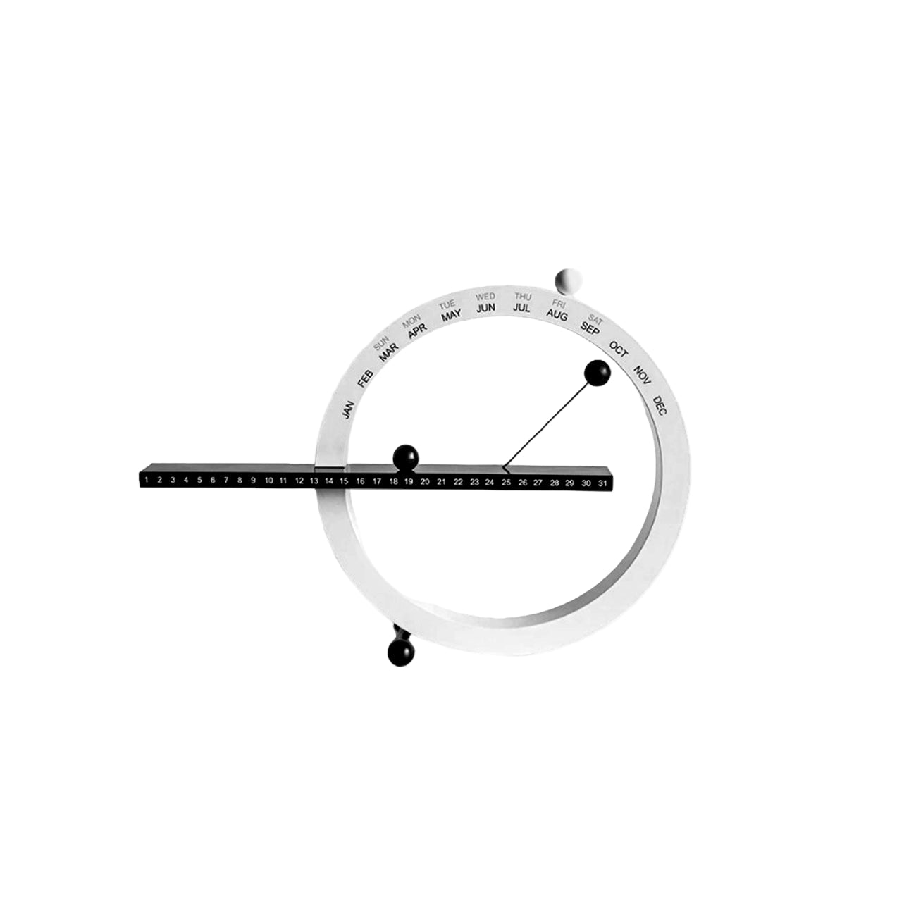 Magnetic Ball Clock Calendar – OnShelf