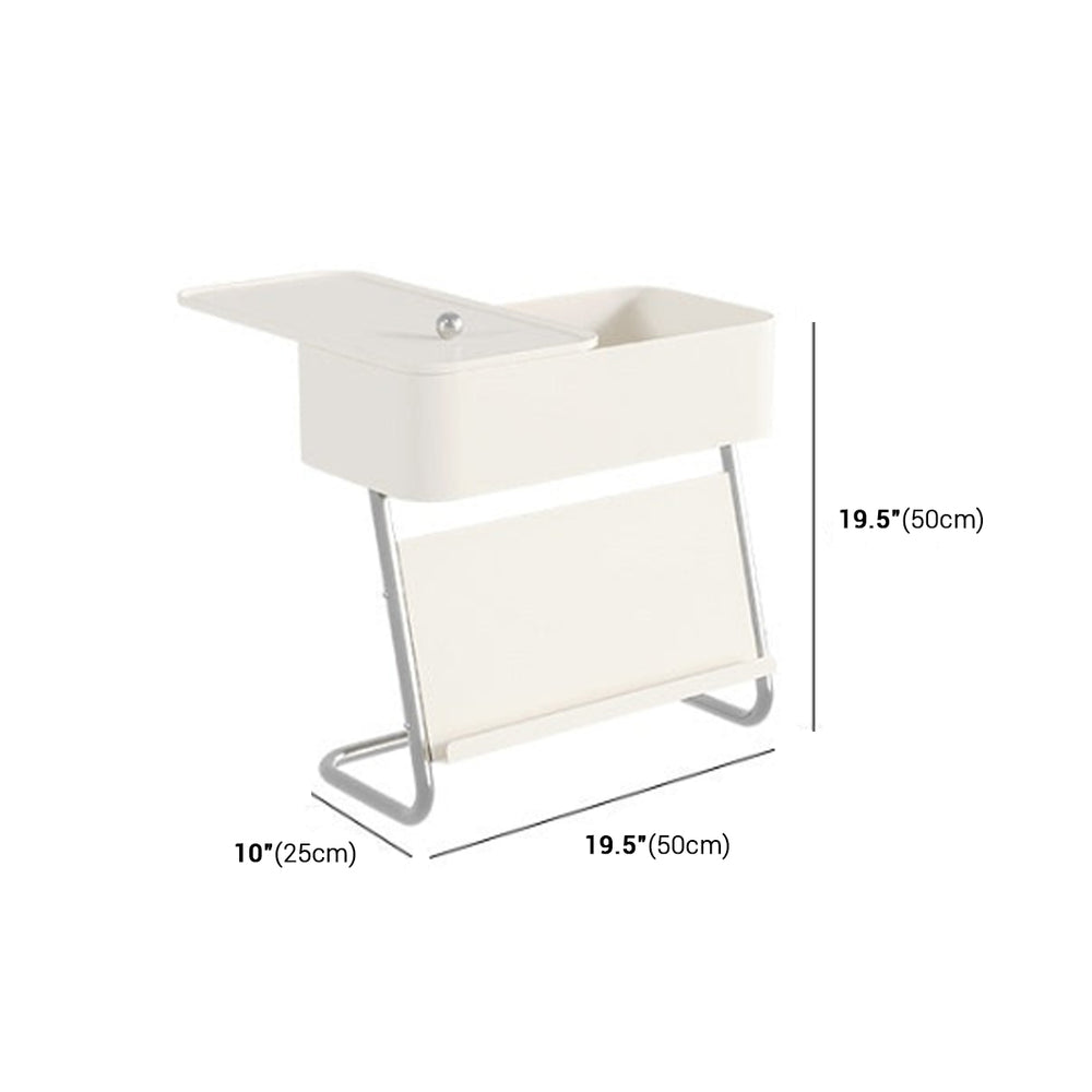 Metal Frame Slide Top Side Table