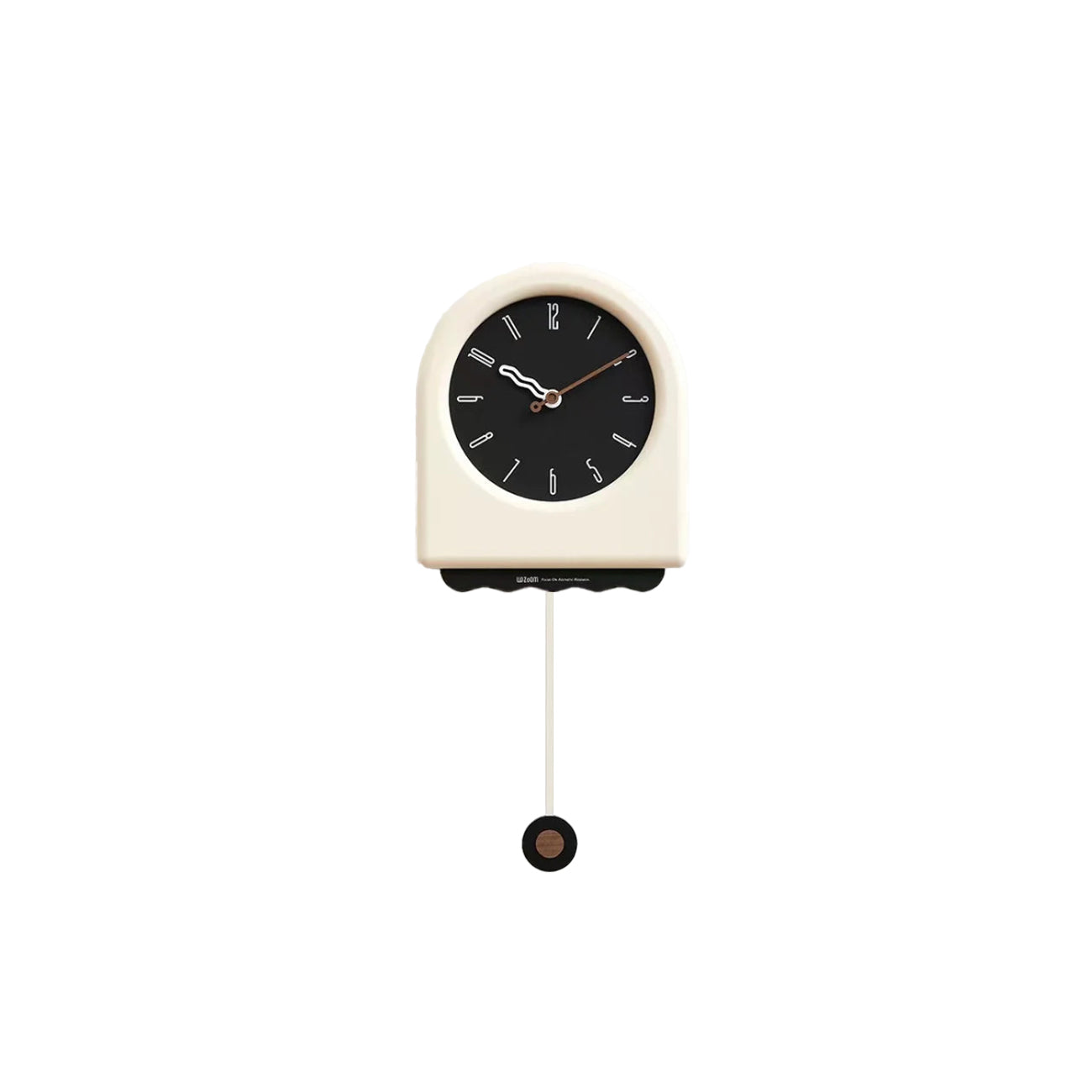 Modern Arch with Wavy Design Pendulum Clock – OnShelf