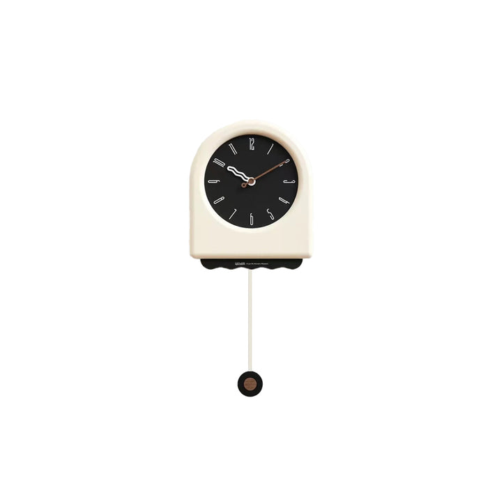 Modern Arch with Wavy Design Pendulum Clock – OnShelf