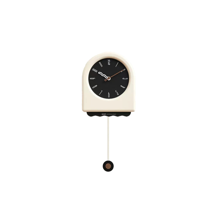 Modern Arch with Wavy Design Pendulum Clock