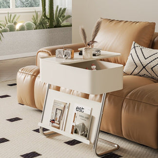 Metal Frame Slide Top Side Table – OnShelf