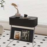 Metal Frame Slide Top Side Table – OnShelf