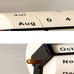 Rotating Wheel Retro Wooden Calendar – OnShelf