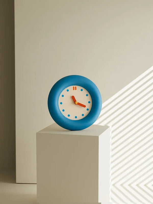 Japanese Minimalist Blue Pendulum Wall Clock