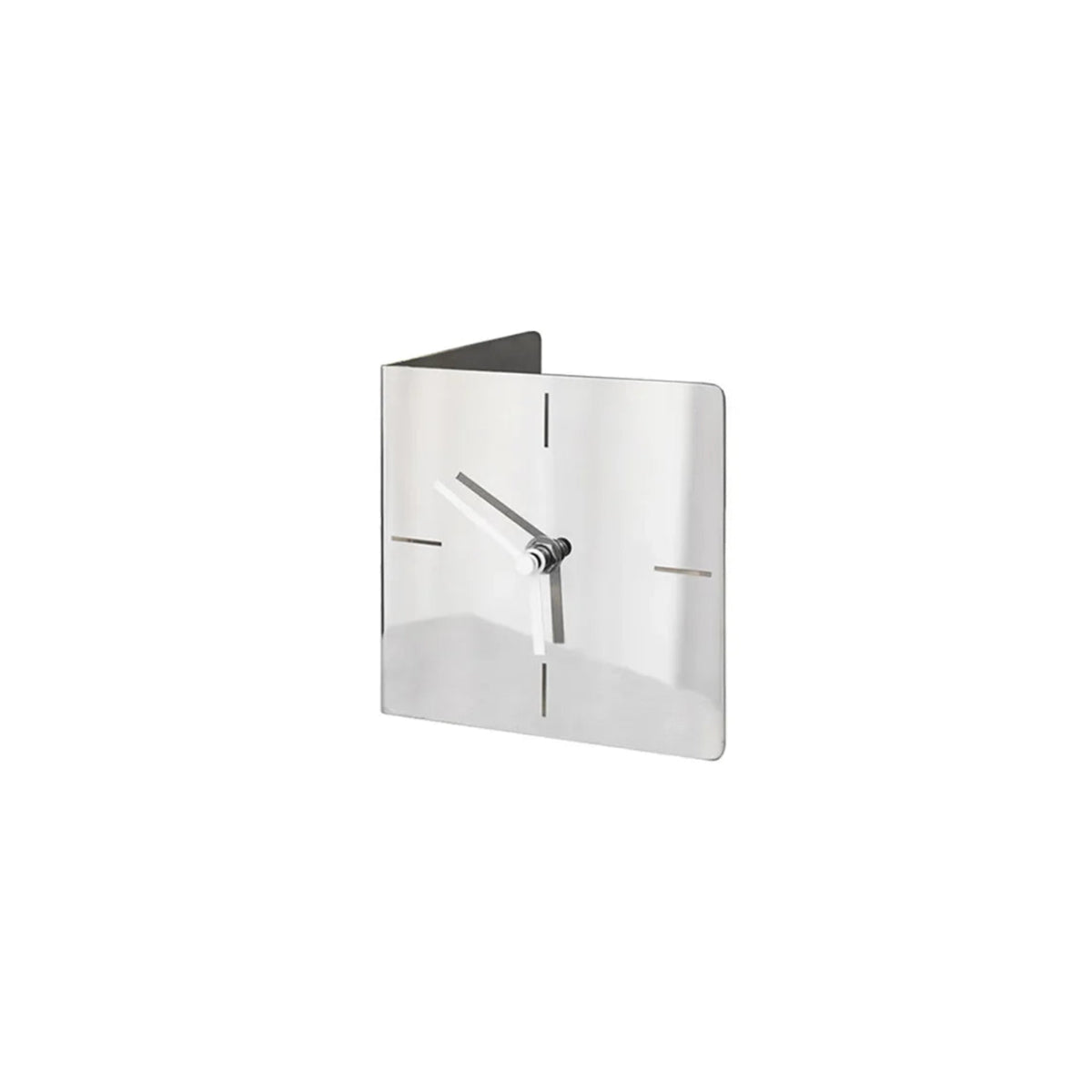 Studio Lima Stainless Steel Plate Table Clock