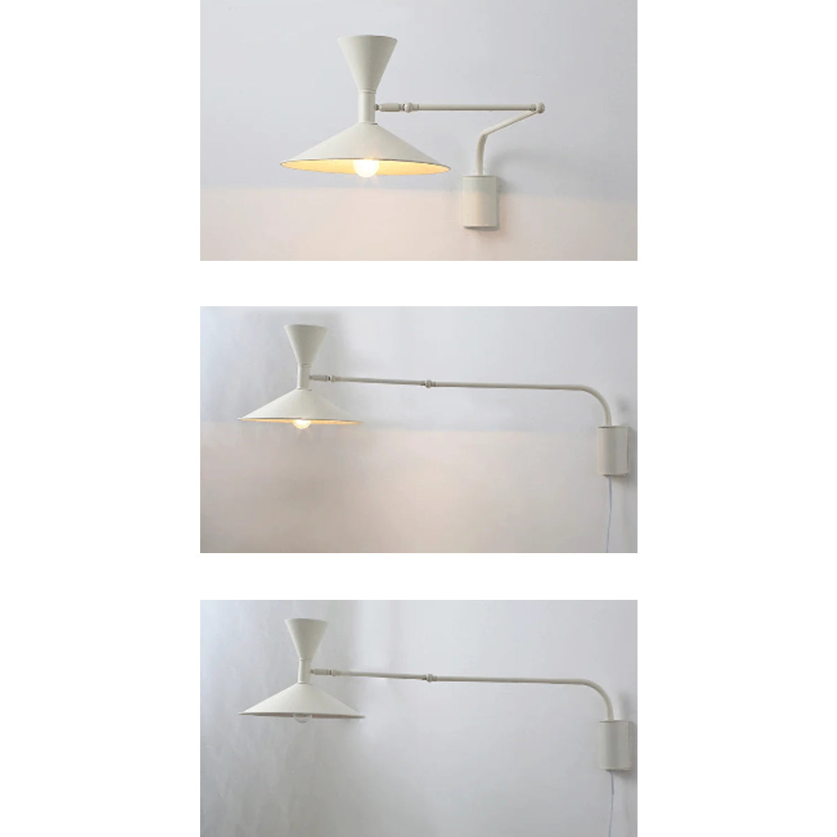Swing Arm Scone Plug in Wall Lamp