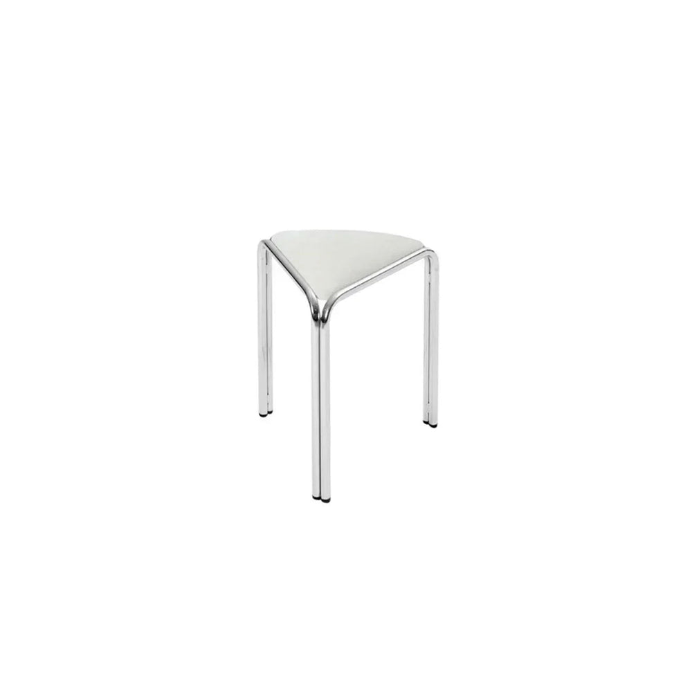 Triangle Stainless Steel Vintage Accent Stool