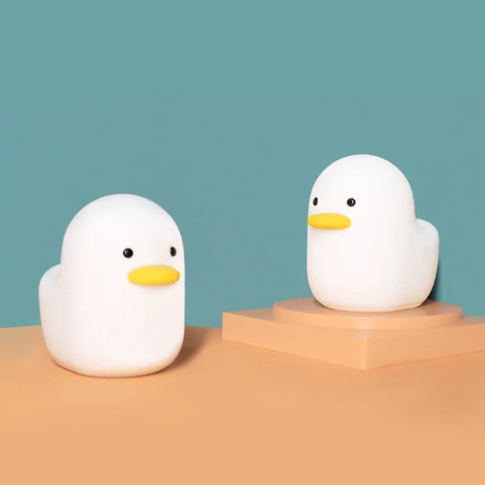 Silicone Dull Duck Night Light