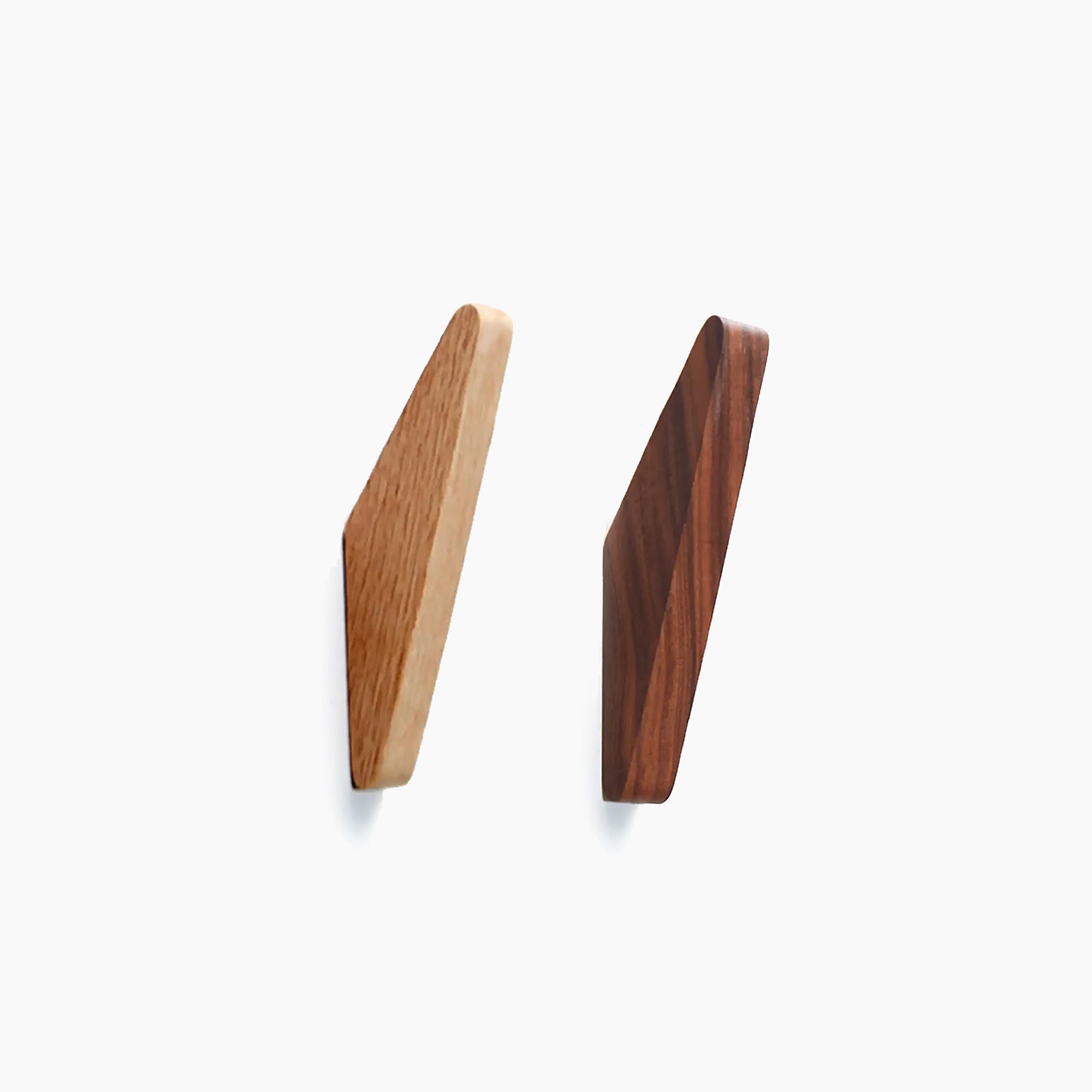 Angular Solid Wooden Wall Hanger – OnShelf