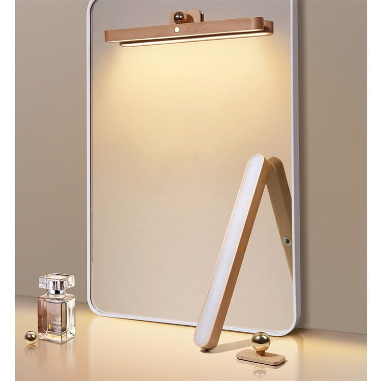 3 Modes Portable Cordless Touch Wood Light Bar