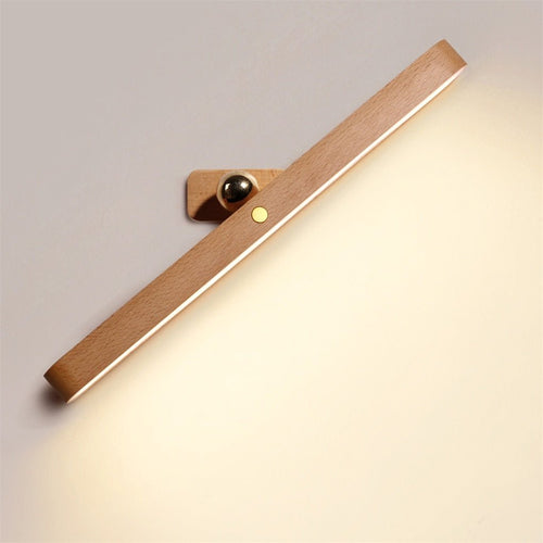 3 Modes Portable Cordless Touch Wood Light Bar