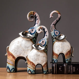 Modern Oriental Elephant Home Decor Sculpture – OnShelf
