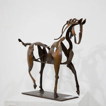 Rustic Metal Horse Statue – OnShelf